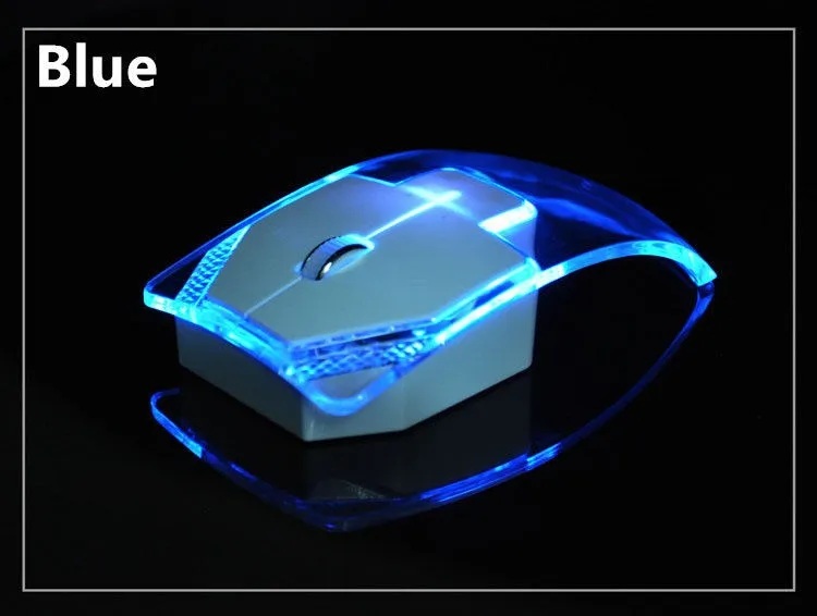 Newest Transparent Luminous Colorful Lights Wireless Mouse,2.4g ...