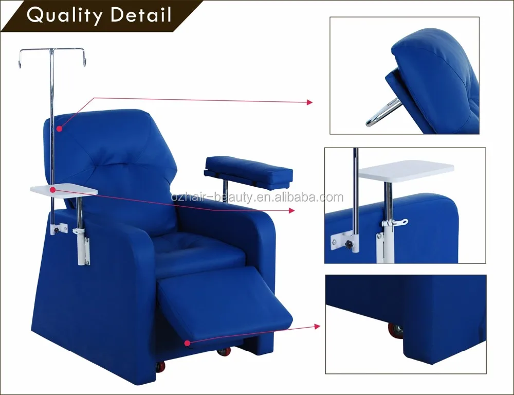 Nursing Home Furniture Chair Pvc Leather Hospital Injection Chair ...