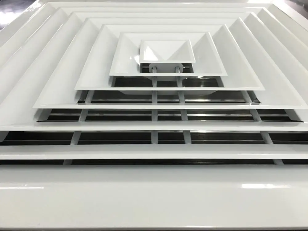 hvac ventilation supply diffuser square ceiling diffuser with damper ...