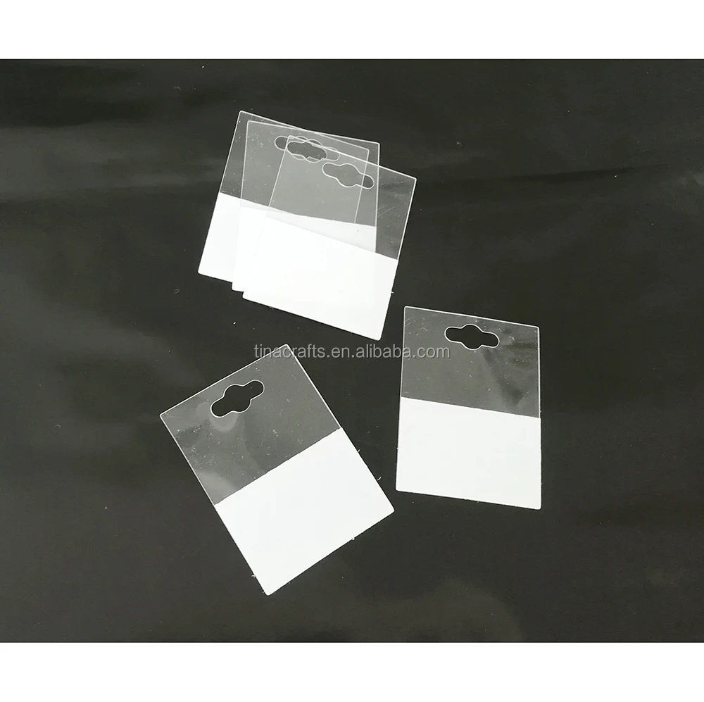 Transparent PVC Plastic Bottle Neck Hang Tabs - Customizable