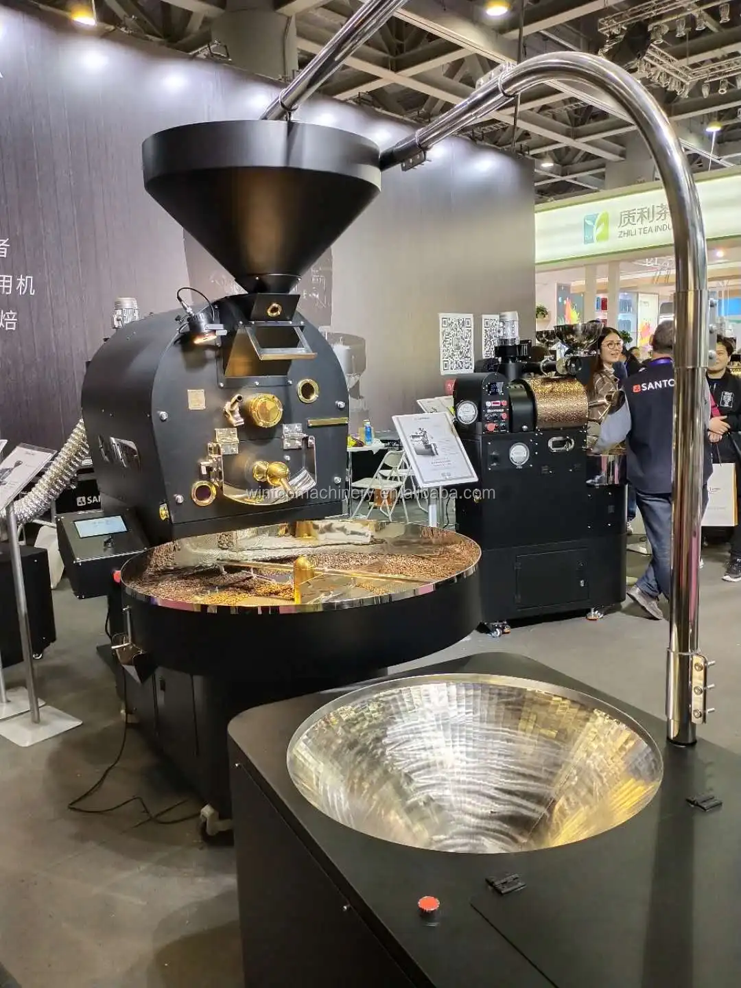 Smart Automatic 15kg Coffee Roasting Machine With Roasting Curve Repeat ...