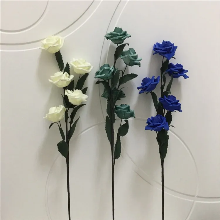 65cm Artificial Eva Foam Rose Flowers Single Long Stem Spray - Buy ...
