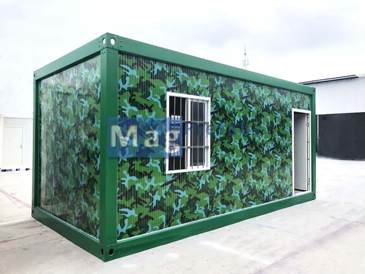 Prefab Portable Container Van Camouflage Camp House