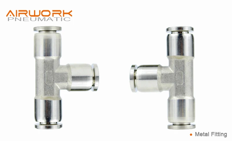 PE Standard Reducing Tee 3 Way T Tube Connection SS Pipe