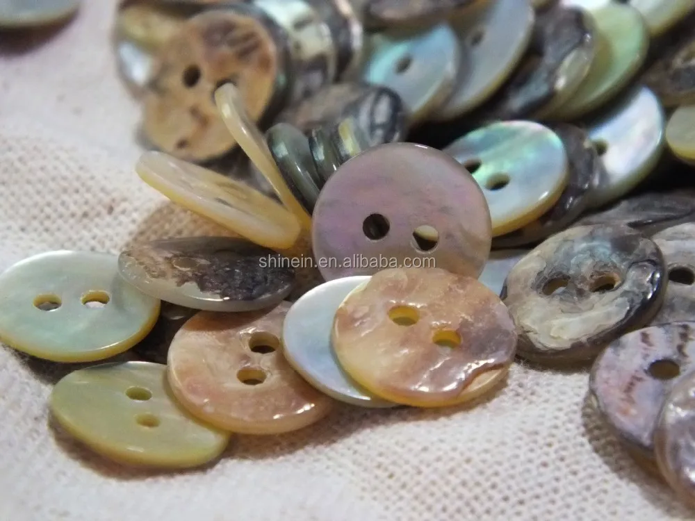 Multi Sizes Natural Mother Of Pearl Real Shell Buttons Sewing ...