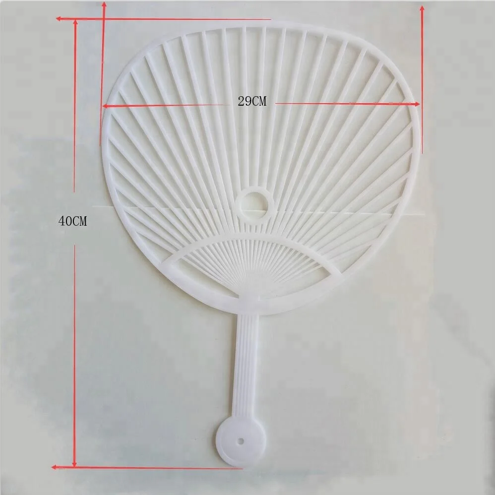 Large Size Uchiwa Handle Frame Round Plastic Fan Stick - Buy Round ...