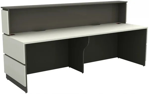Office Table Design Wood Front Desk Counter - Durable & Stylish