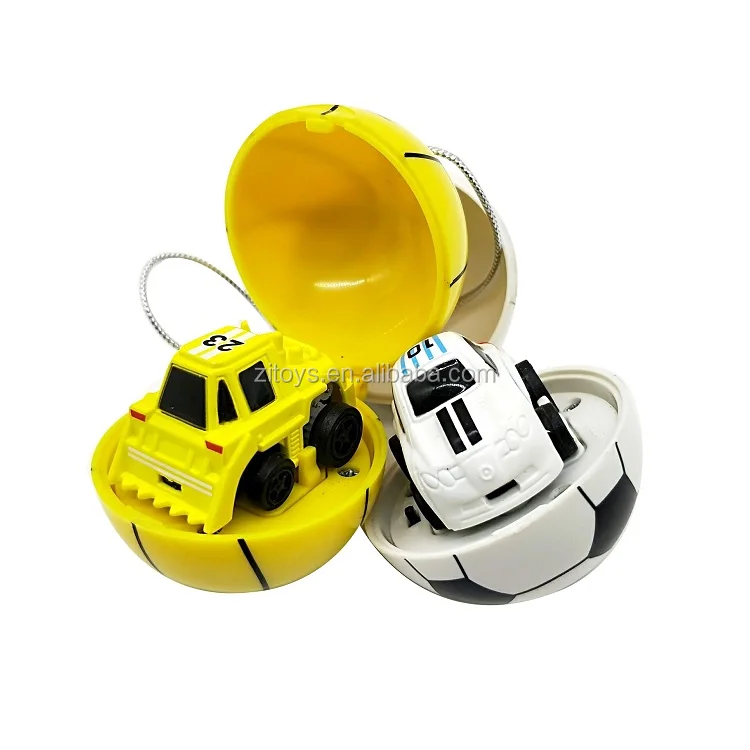 2.4g Mini Rc Car Ball Shape Toys 1:73 2ch Football Racing Car Christmas ...