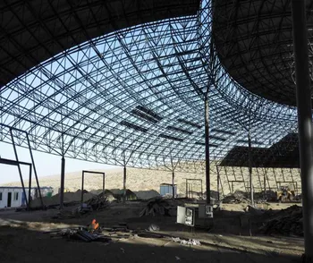 Peb Galvanized Space Frame Steel Pipe Truss Stadium Simple Roof Design ...