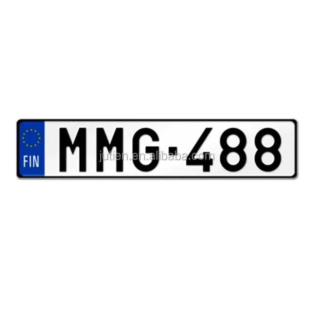 European Style Blank License Plate Number Aluminum Plate With ...