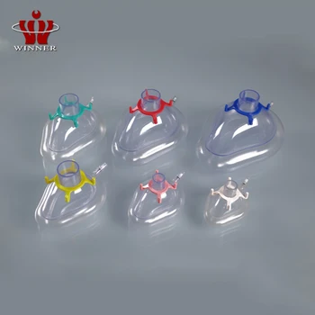 Clear Surgical Anesthesia And Breathing Pvc Mask With Hook Ring - Buy ...