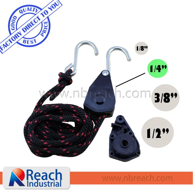 1/4" Rope Ratchet Tie Down Plastic Nylon Tighteners With Ratchet - Buy ...