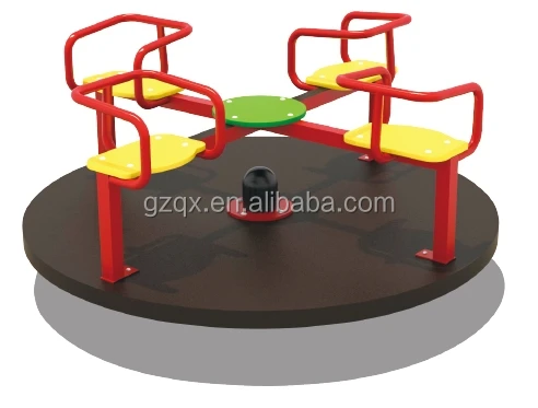 Four Seats Manual Push Merry Go Round Carousel for Sale