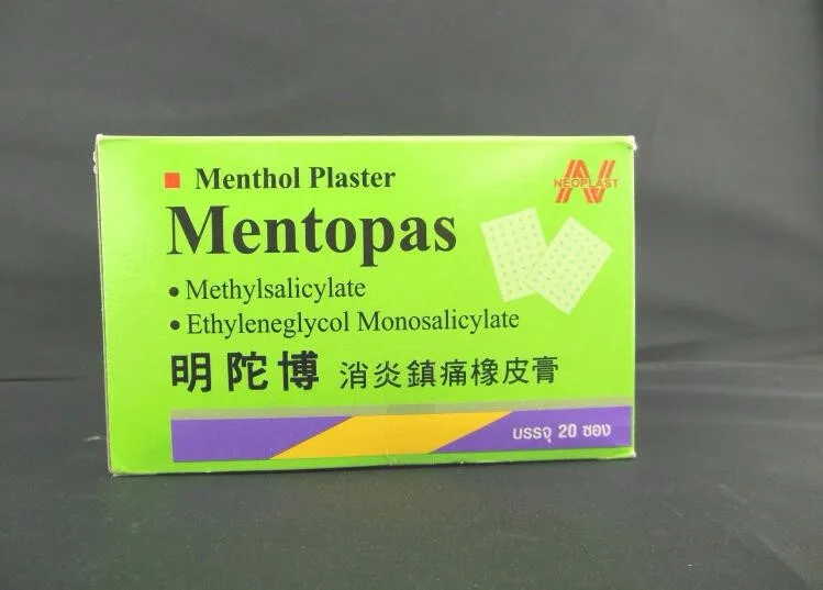 Thailand Mentopas Inflammatory Pain Relief Plaster For Neck / Muscle ...