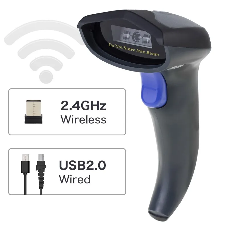 Mht-w6 Handheld Ccd Wireless Barcode Scanner With Usb Receiver - Buy ...