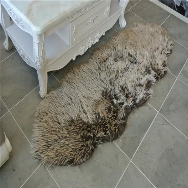 5-6cm Hairy Fake Sheepskin Faux Animal Fur Round Rug - Buy Faux Animal ...