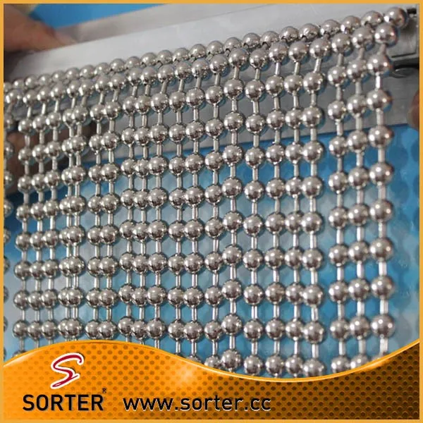 Low Price Metallic Beaded Chain Curtain /metal Bead Room Divider/metal ...