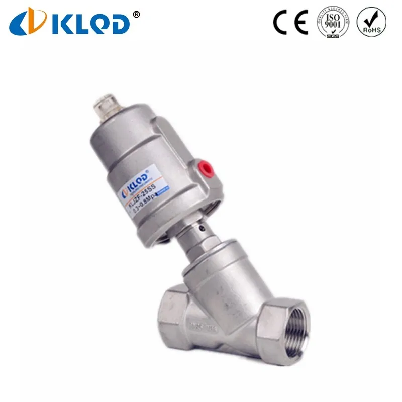 45 Degree Type Pneumatic Stainless Steel High Pressure Angle Seat Valve ...