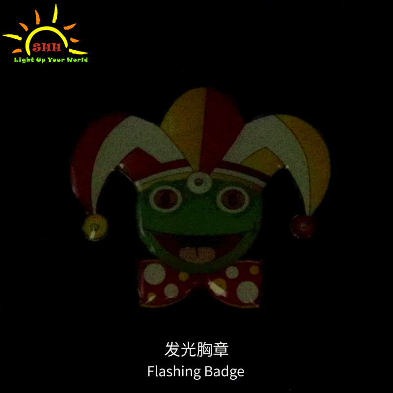 Flashing Blinkie Pin/led Blinking Badge - Buy Led Blinking Badge,Led ...