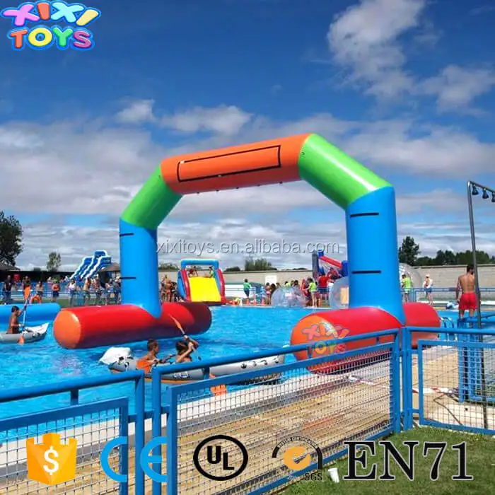 Floating Airtight Inflatable Arch For Swim Event / Sealed Water Sport ...