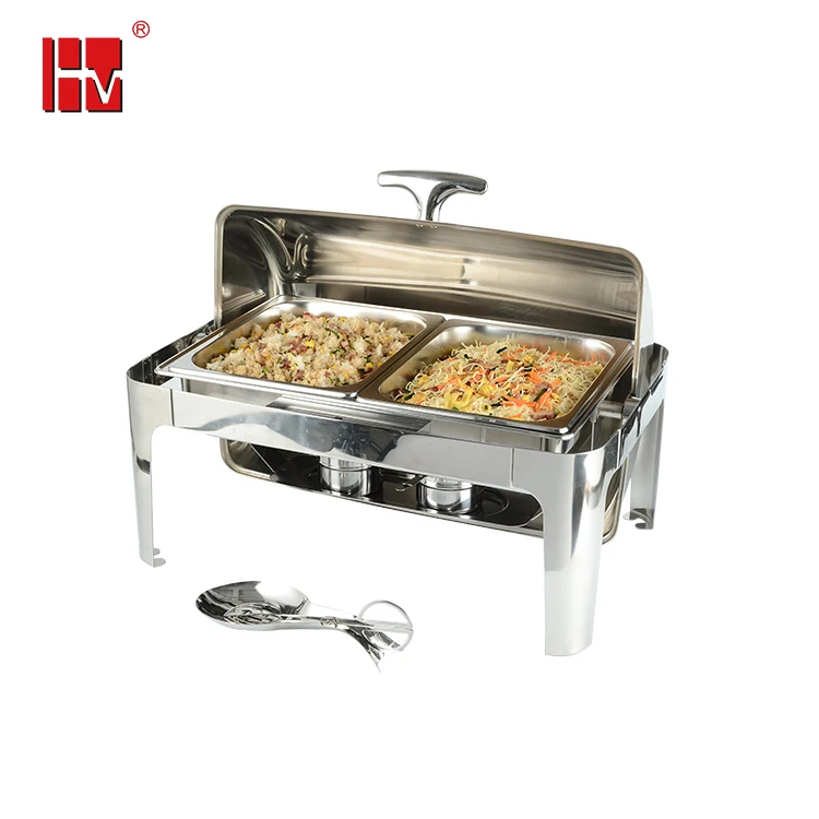 Stainless Steel Food Bowl Electric Heating Meal Stove Rectangular ...