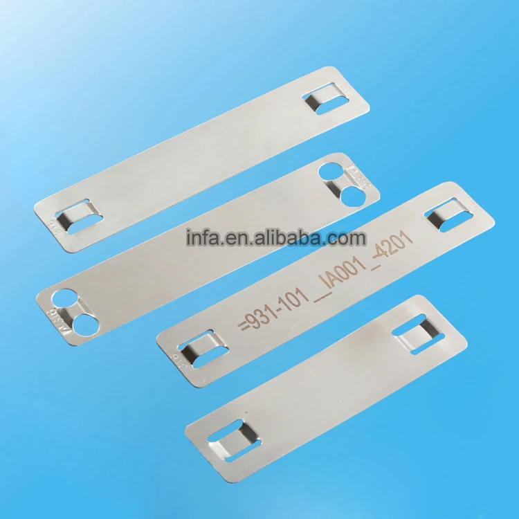 Corrosion Resistance Laser Ss 316 Metal Tag Plate With Cable Ties - Buy ...