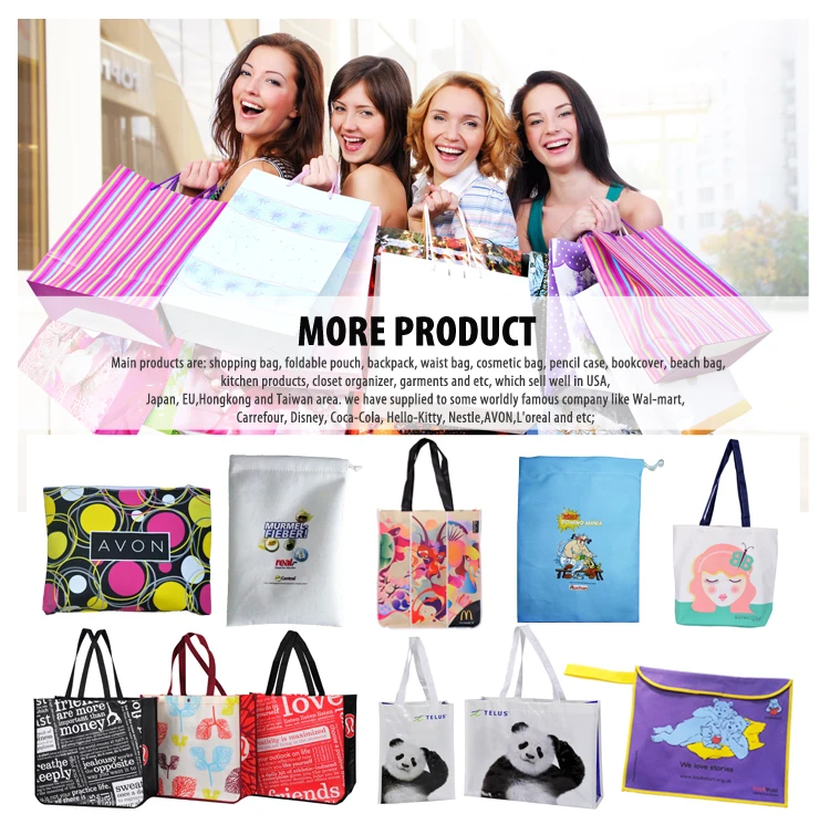 Cheap Foldable 190t 210d Waterproof Shopping Tote Polyester Folding Bag ...