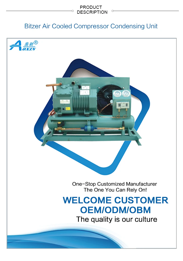 Aoxin Refrigeration R22, R404a 3HP-50HP Condensing Units