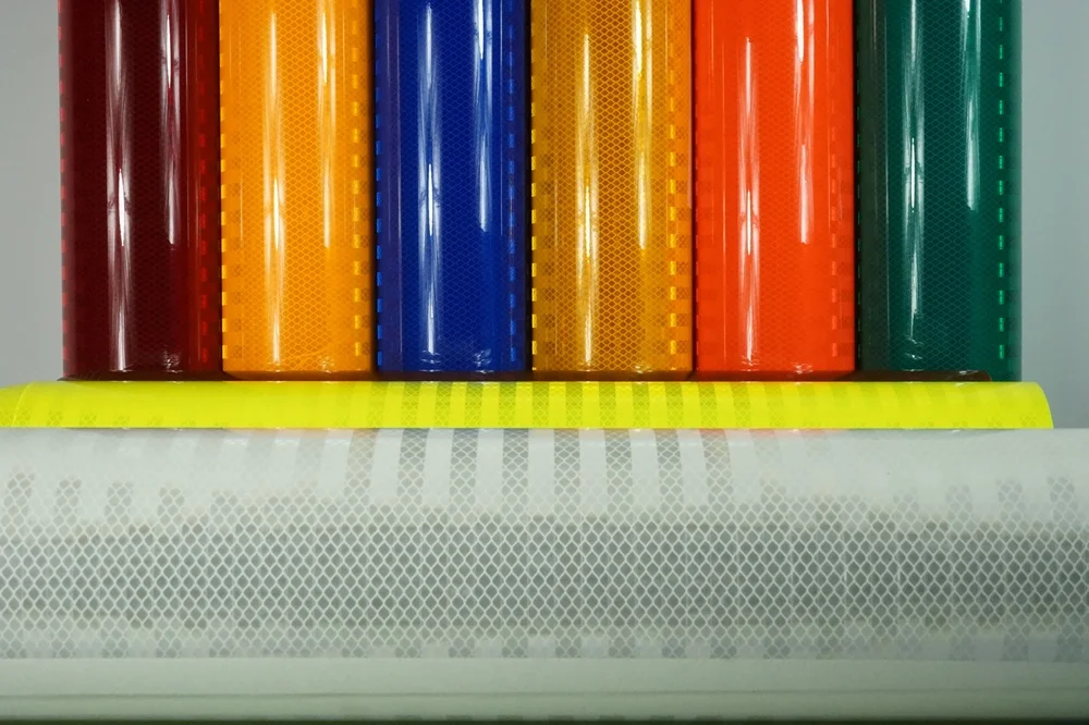 Super Intensity Grade Orange Reflective Sheeting,Conspicuity Signs ...