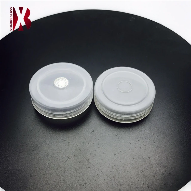 White Plastic Cap with Filter Hole for Plant Tissue Culture