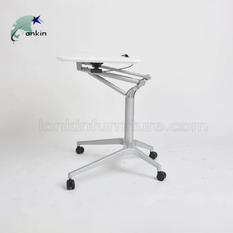 Easy to Lift up and Down Height Adjustable Side Table Stand Table ...