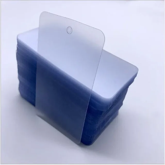 Custom Clear PVC Hangtag Washable Transparent Plastic Card for Name Tag ...