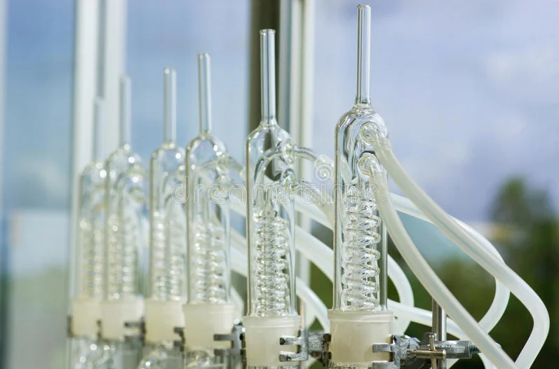 Customized Laboratory Quartz Glass Condenser Tube Glass Coil Condenser ...