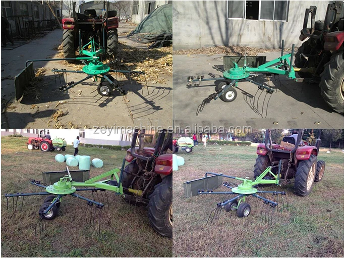 2.5m Tractor 3 Point Mounted PTO Rotary Hay Rake - High Productivity