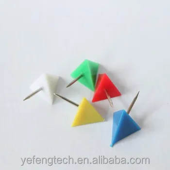 Triangle Shaped Push Pin / Plastic Colour Push Pin / Push Pin - Buy ...
