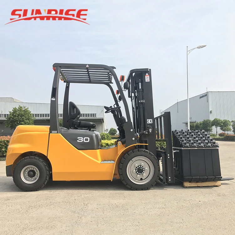 Daewoo FD30 Heli Forklift Truck - 3 Ton Diesel, 2.54L Engine, Rubber ...