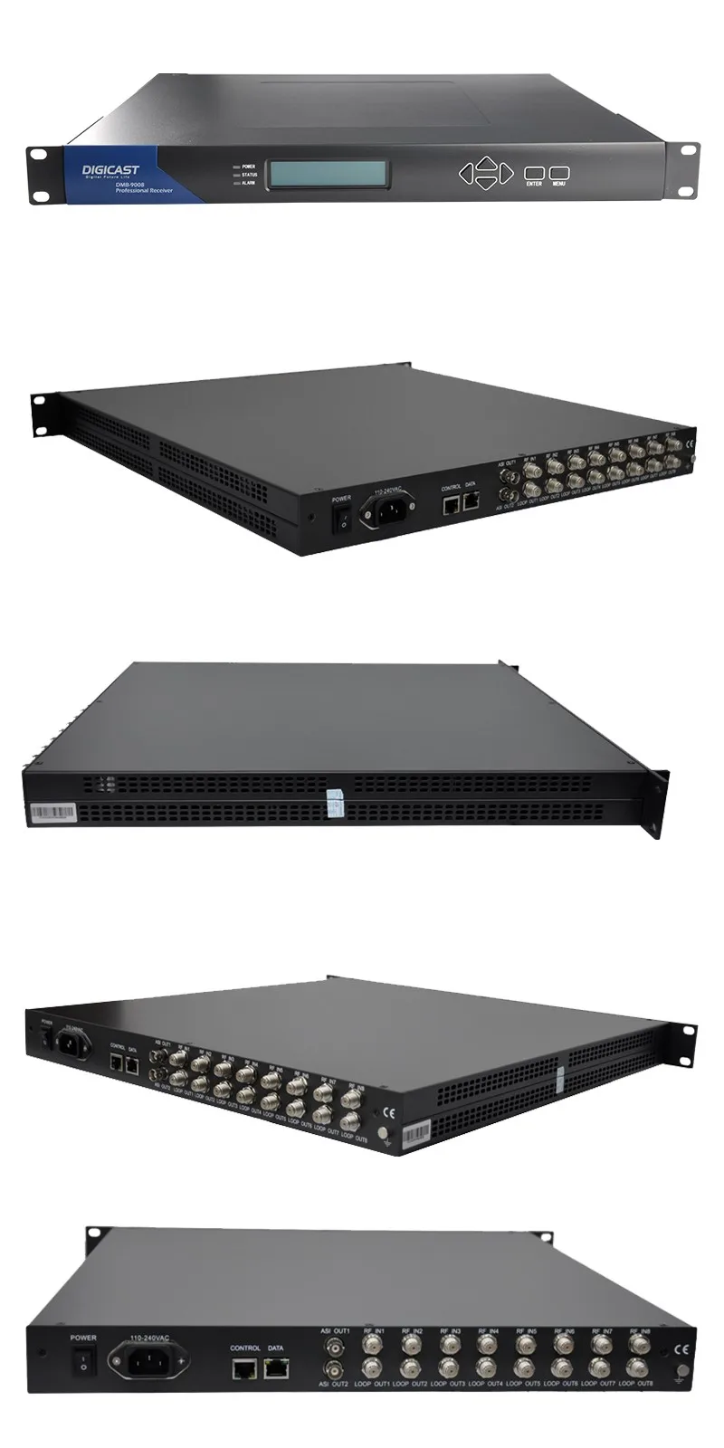 IPTV/OTT Headend 8 Channels CI Slot FTA DVB-C DVB-T Streaming Server