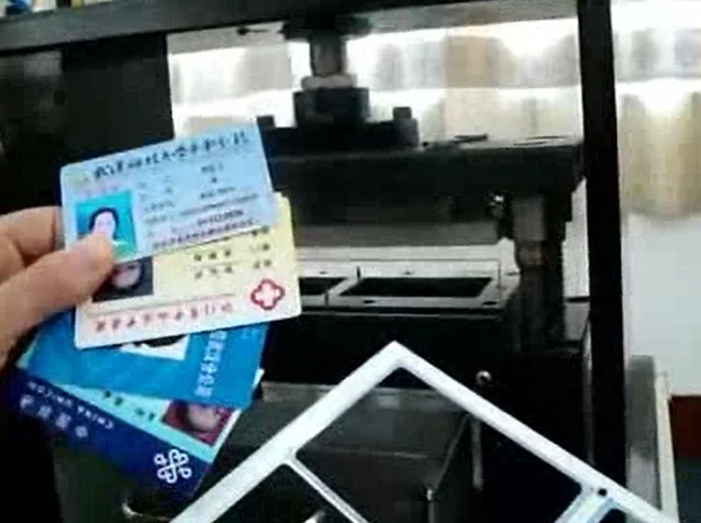 High Precision A4 Size Pvc Plastic Credit Card Punching Machine With ...
