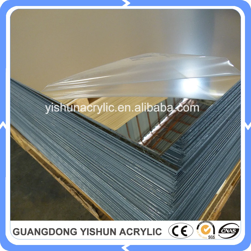 Factory Supply High Glossy Reflective Silver Color Mirror Acrylic ...