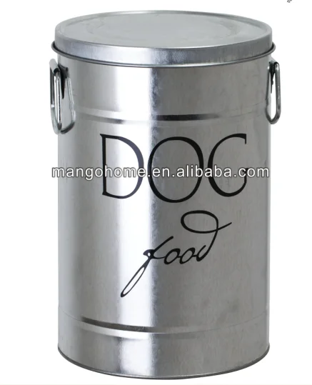 Large Capacity Galvanized Metal Pet Food Container - Buy Pet Food ...