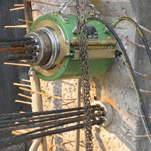 Prestressed 20ton Post Tensioning Mono Strand Stressing Hydraulic ...