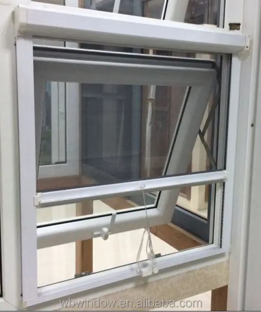 Pvc/upvc Awning Window With Folding/roll Up Mosquito Net - Buy Foshan ...
