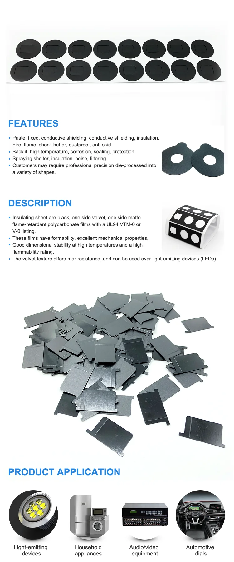 Die Cutting Pc Insulating Mylar Sheet For Refrigerators - Buy Pc ...