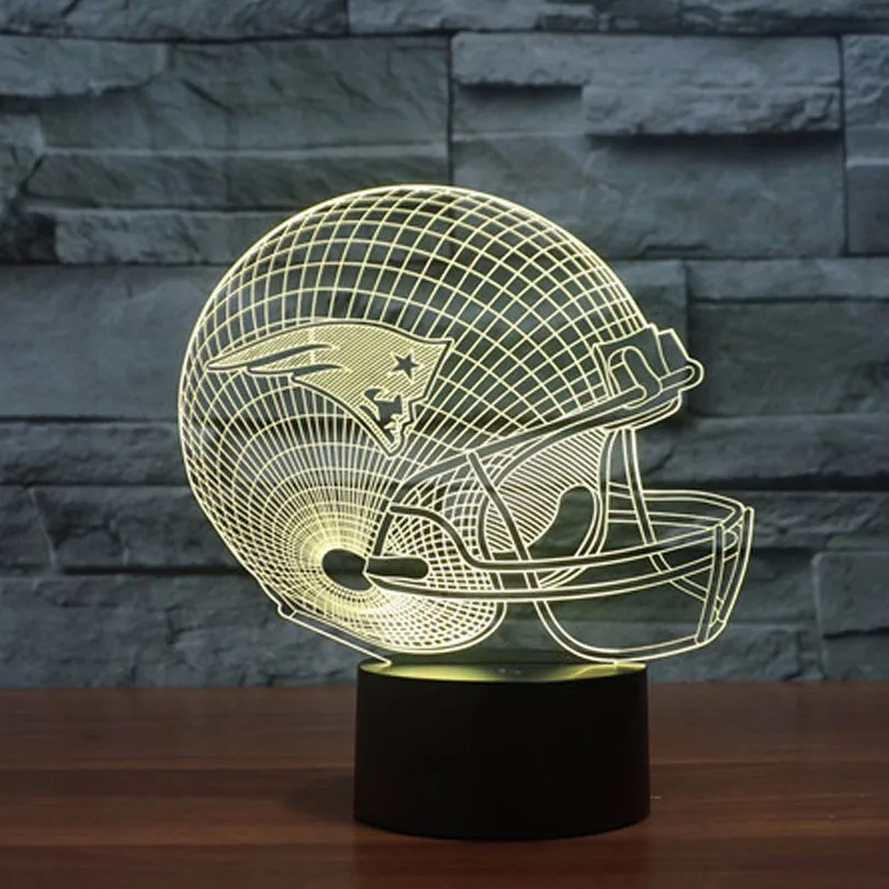 Nfl Team New England Patriots Logo Collection 3d Football Helmet Visual ...