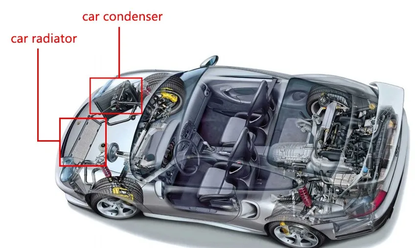 Auto Parts Car Aluminum AC Condenser for Toyota Yaris 884600D290