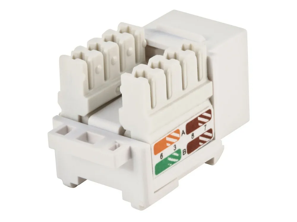 Shielded Utp Cat5e Rj 45 Keystone Connect Jack With Single Port - Buy ...