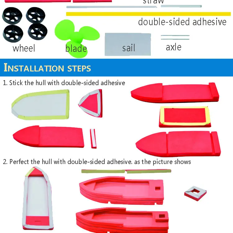 Electric Sail Car Wind Powered Racing Air Paddle Power Car Creative Diy ...