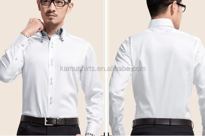 Italian Design Double Button Down Collar Dress Shirts For Man - Buy ...