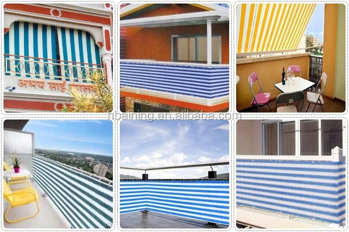 Safety Netting For Balcony/plastic Balcony Wind Protection Net/shade ...