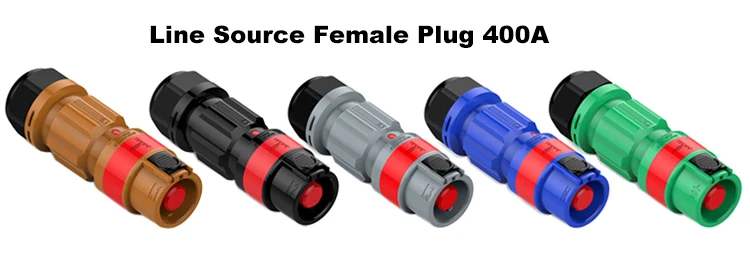 400A Powerlock Line Source Female Plug for Stage Distribution Box